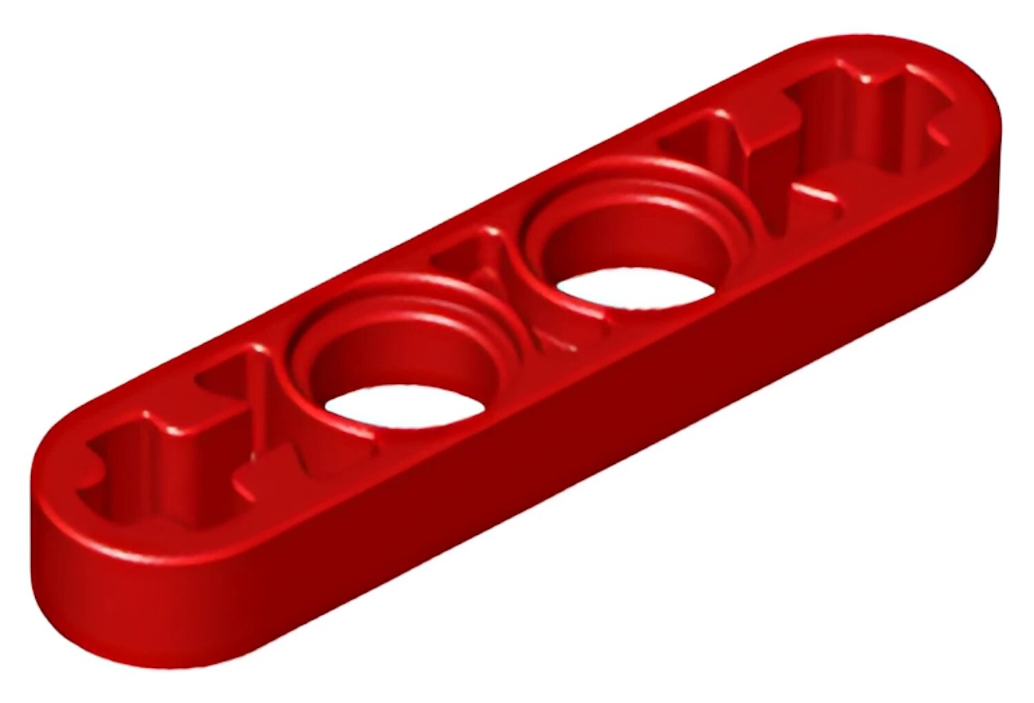 Деталь LEGO Technic, Liftarm Thin 1 x 4 - Axle Holes 32449 63782 Red N