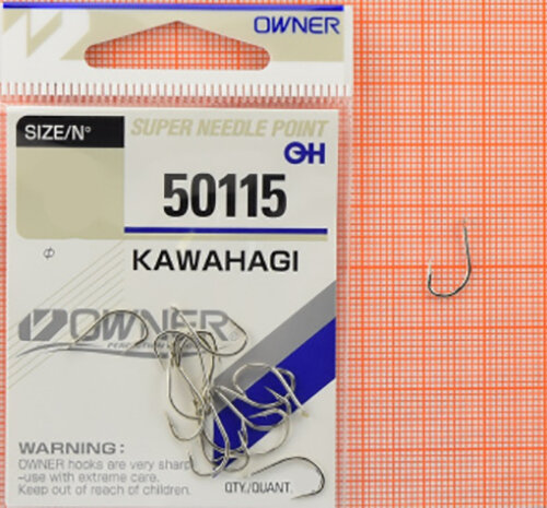 OWNER Крючок Kawahagi nickel №5 15шт