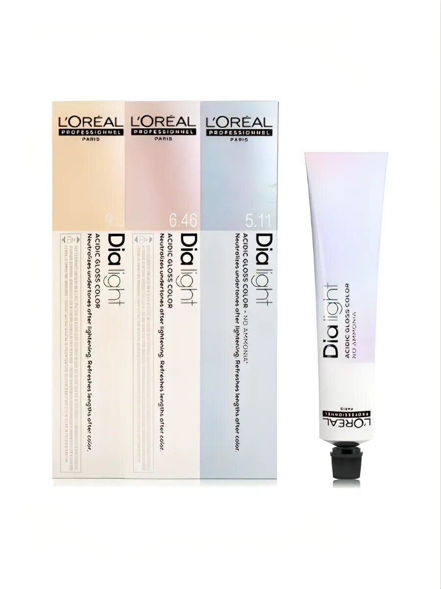 Краска для волос L'Oreal Professionnel DIA Light без аммиака на основе кислого рН, 8.24