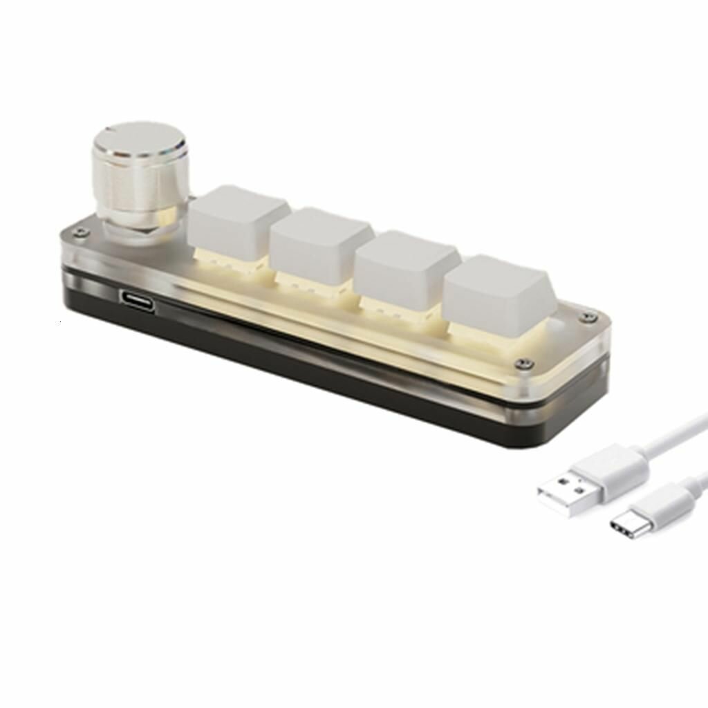 4-кнопочная программируемая механическая клавиатура, Белый