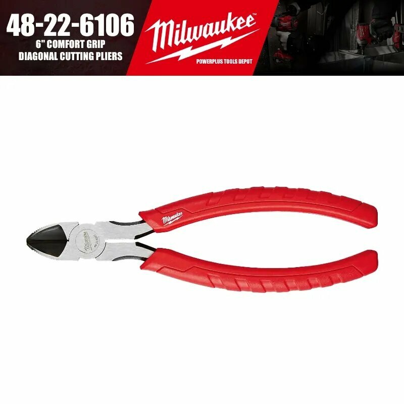 Milwaukee 48-22-6106/48-22-6108 6"/8" Comfort Grip Плоскогубцы для диагональной резкиV