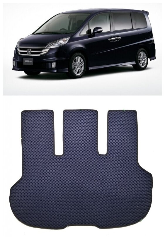 Honda Stepwgn III Spada 2005 - 2009 коврик в багажник EVA Smart Коврик в багажник