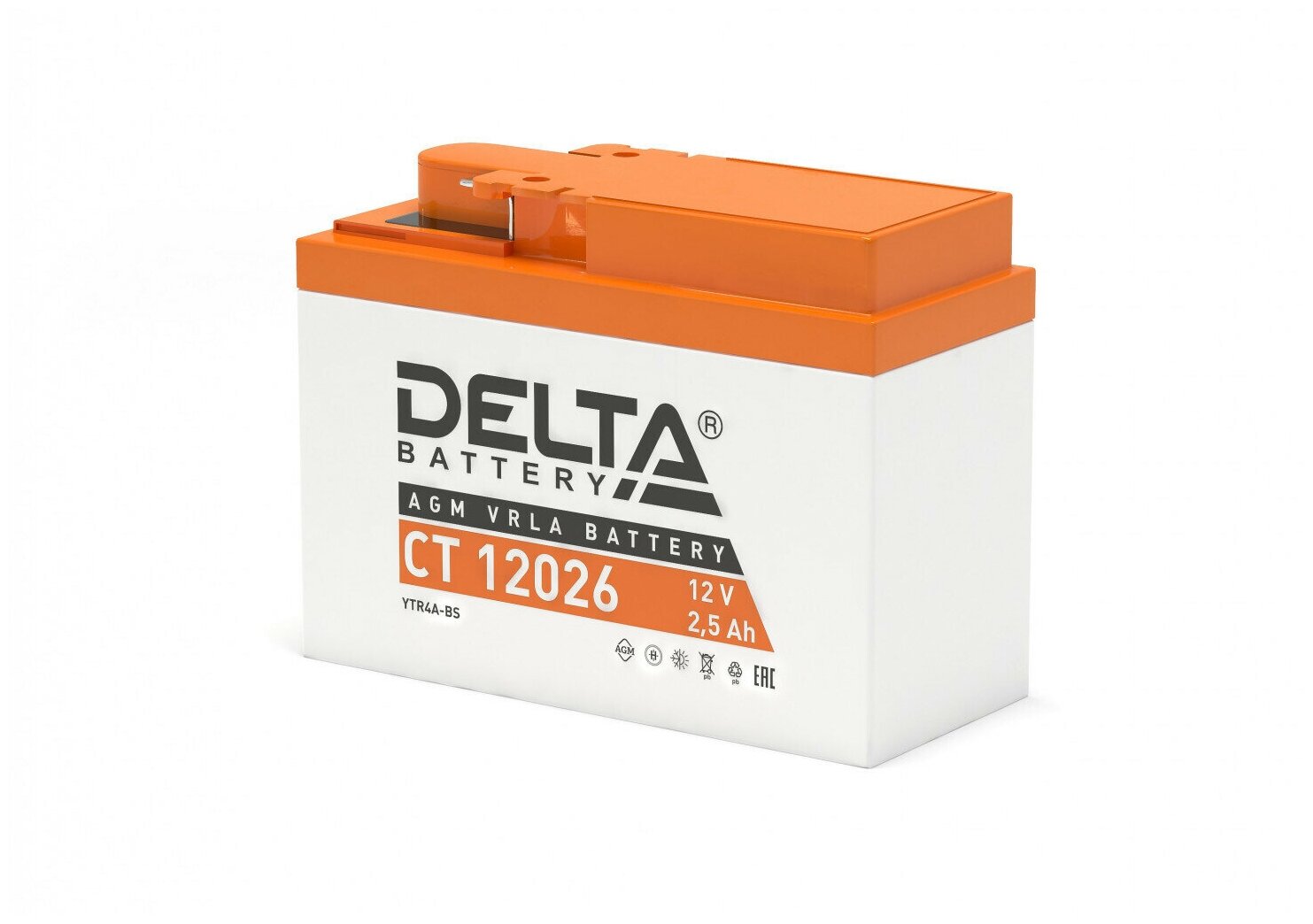 Аккумулятор мото Delta арт. CT12026