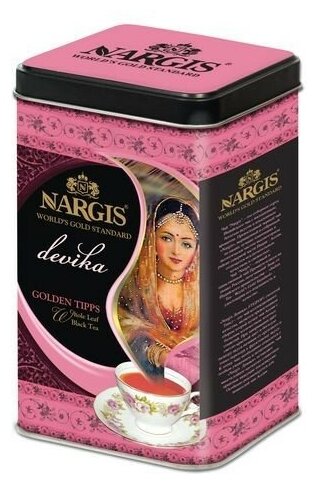 Чай чёрный ТМ "Наргис" - Devika Assam FTGFOP1, жесть, 200 г.