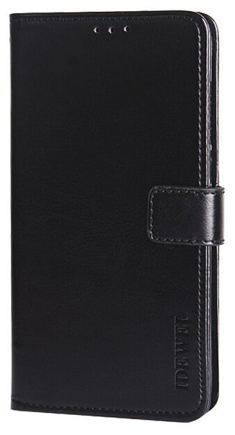 Чехол-книжка MyPads для iPhone XI / iPhone 11 с мульти-подставкой застёжкой и визитницей черный