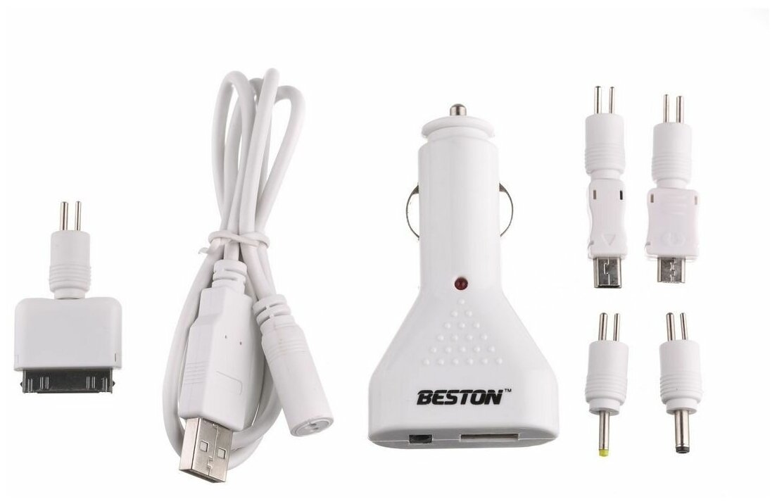 Блок питания BESTON BST-M25 (автомобильный, USB 5 В, 2 A и 9 В, 2 A)