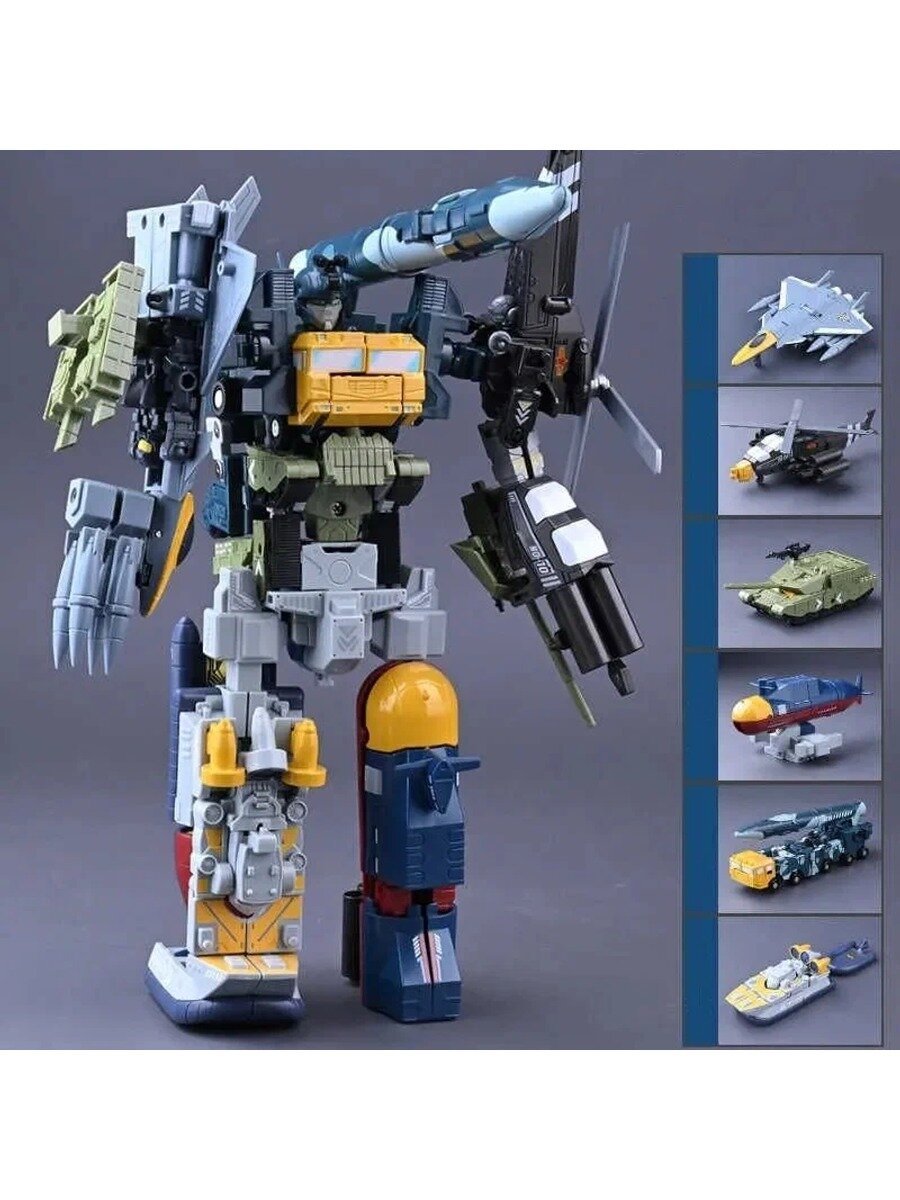 Высота 25 см, "6 в 1" Робот трансформер Серия игрушки Bruticus Devastator