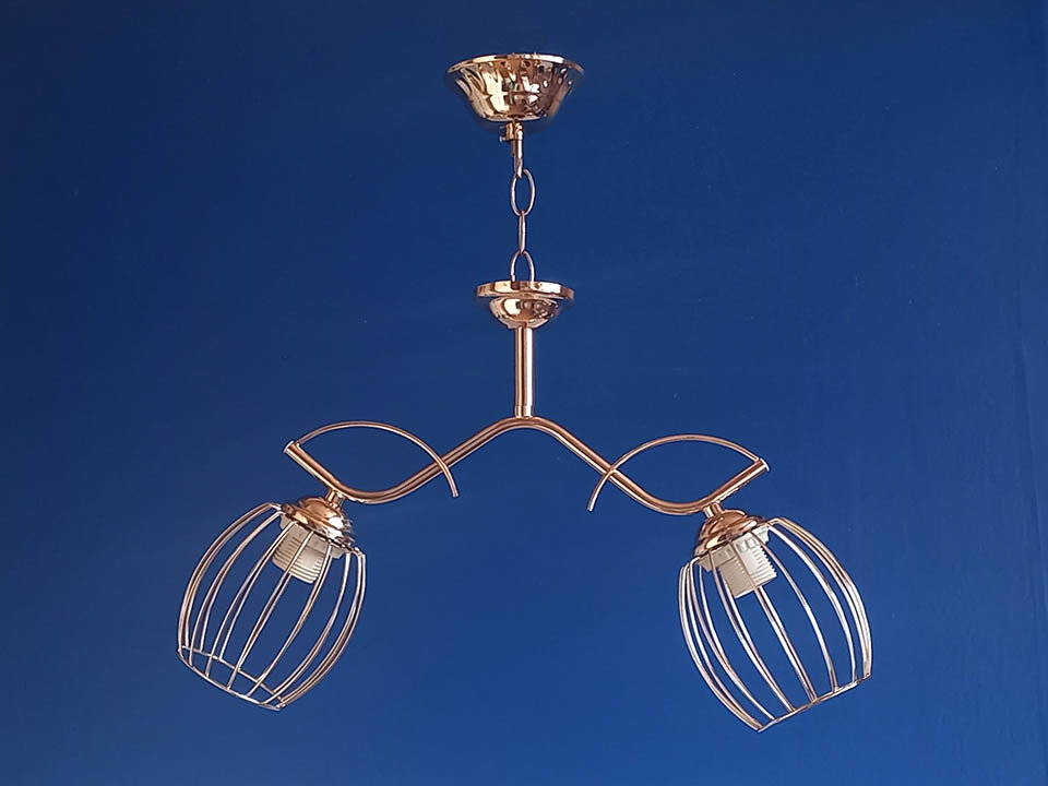 Люстра Люстрамск подвесная LS 393/2 цвет золото