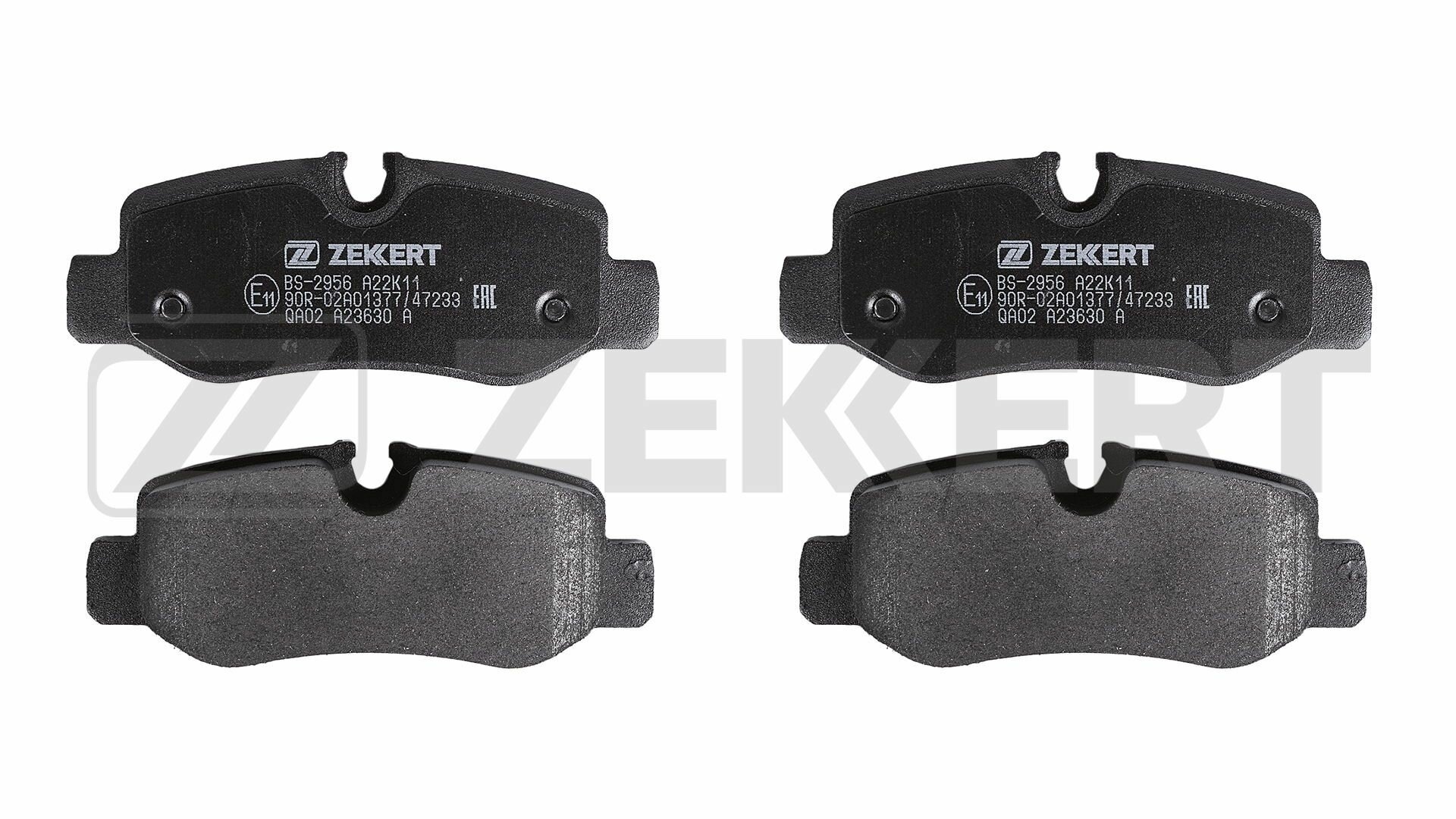 Колодки тормозные дисковые задние для Мерседес EQV, Вито BS-2956 ZEKKERT