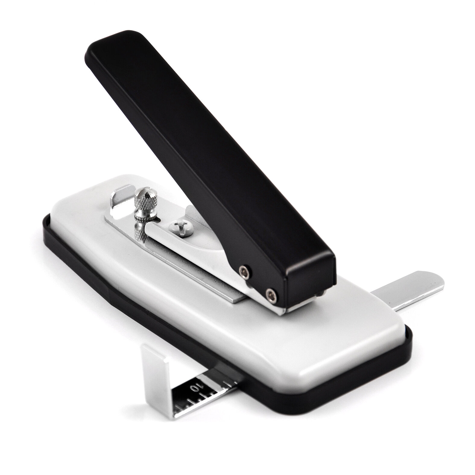 Дырокол Warrior 33059a, под продолговатое отверстие 13,0х3,0мм, с линейкой