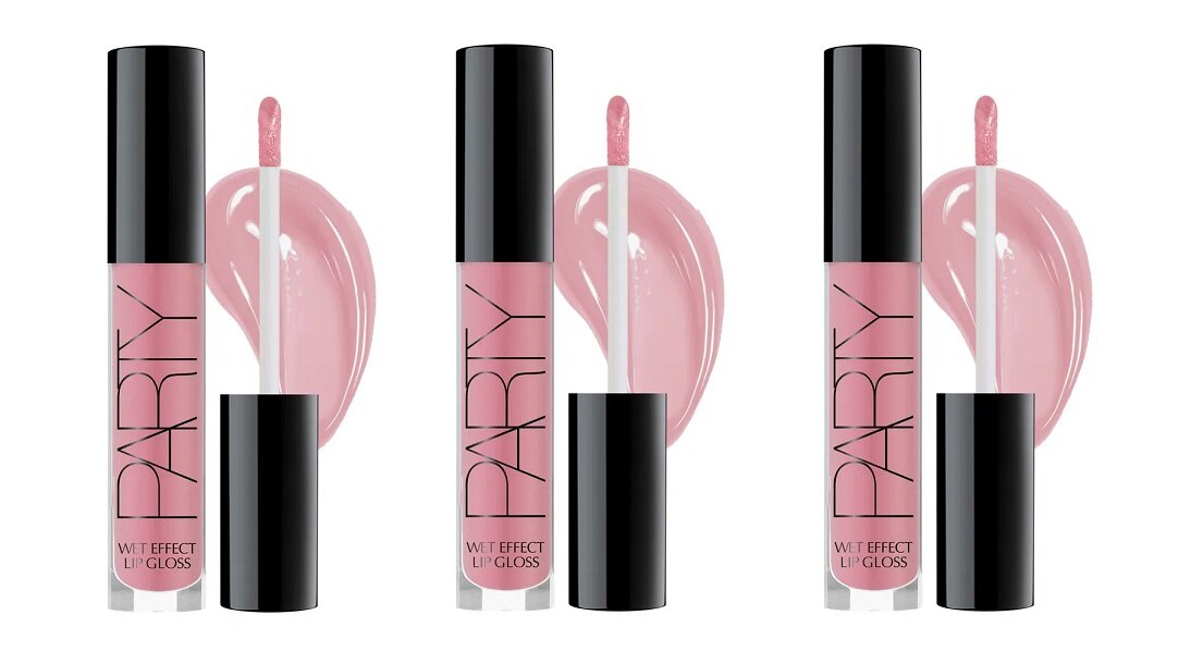 Блеск для губ Belor Design, Party, тон 004 натуральный, 3.8 гр, 3 шт