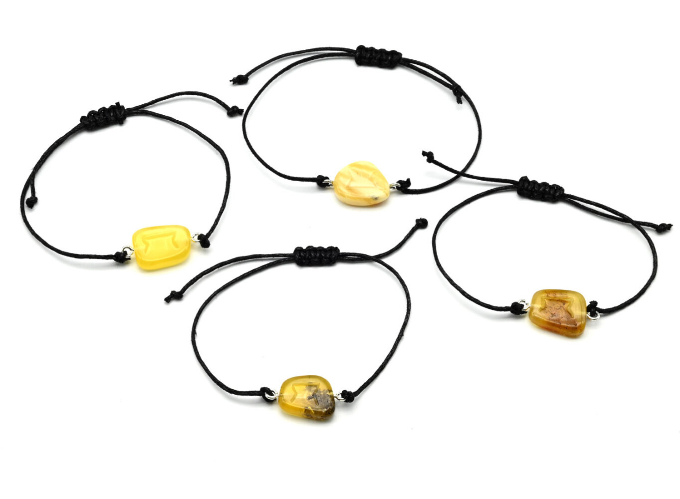 Браслет, янтарь