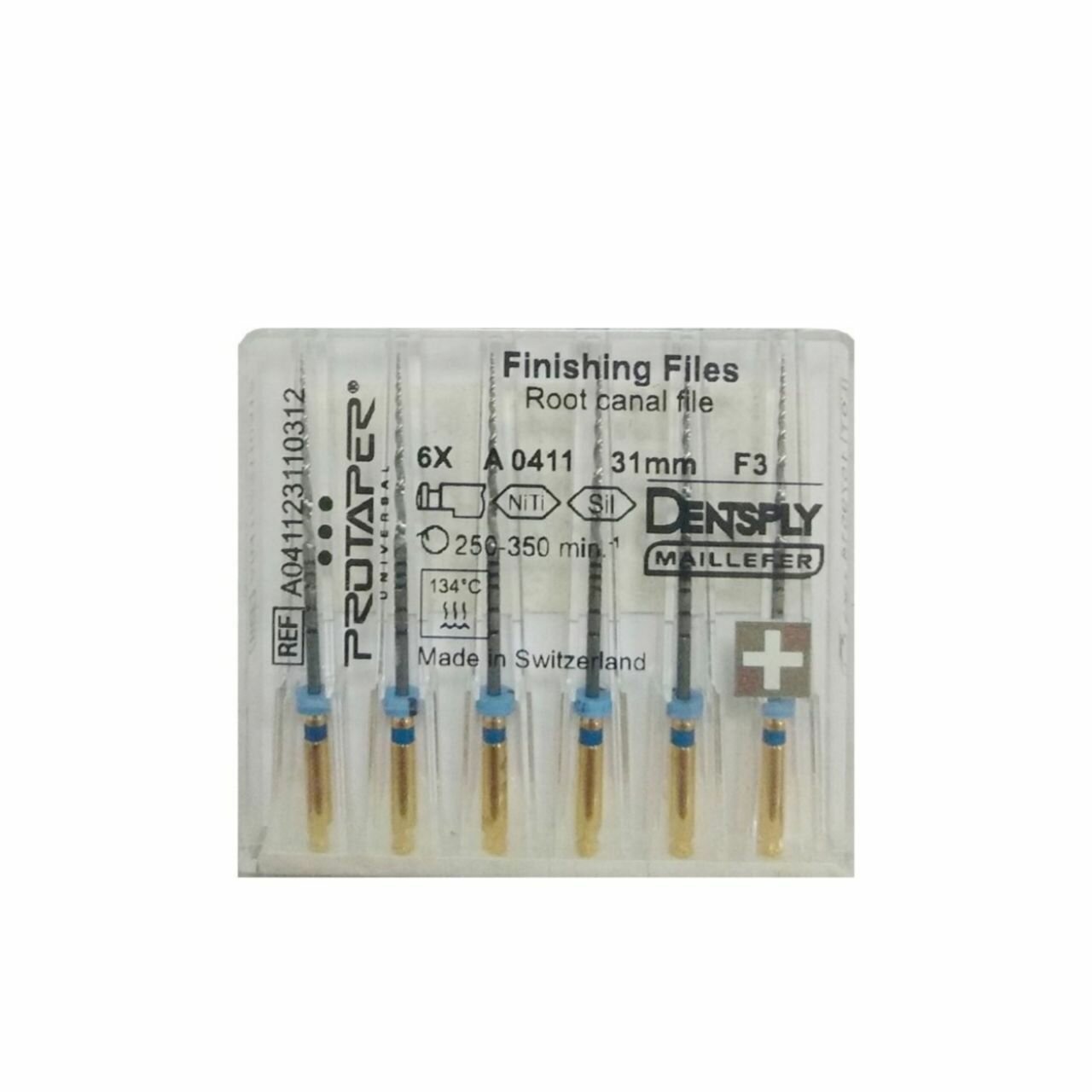 Протейперы Универсал машин-формир (6шт) ProTaper Дентсплай Майлифер (Dentsply Maillefer)в наборе (31 мм F3 (6 шт/уп) Синий) для лучшей обработки корневого канала. от NeoHealth