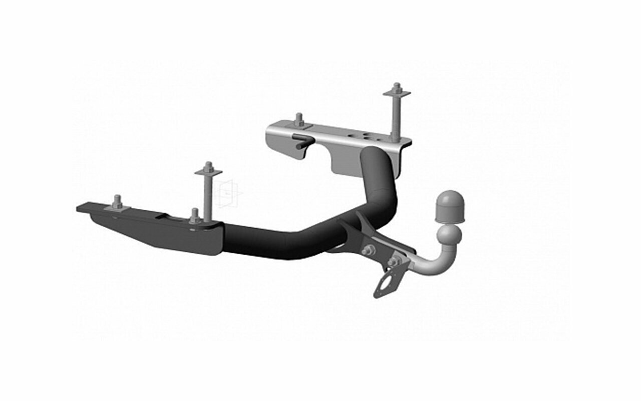 Фаркоп (тягово-сцепное устройство) Oris (Bosal) на ГАЗ Соболь 2752 Van (bus) 1999-2022, арт:5606-AN-1