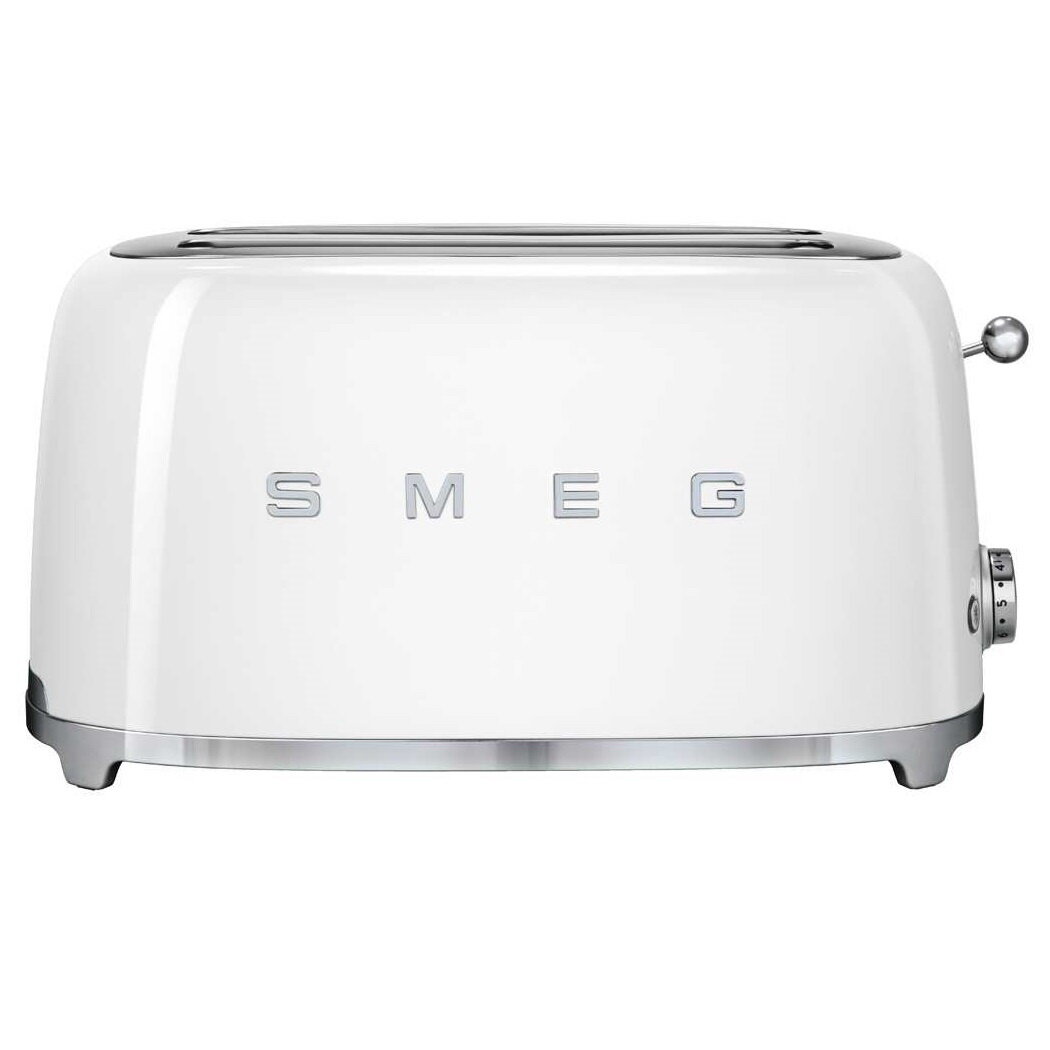 Тостер Smeg Tostapane 50's Style 4 fette Bianco TSF02WHEU
