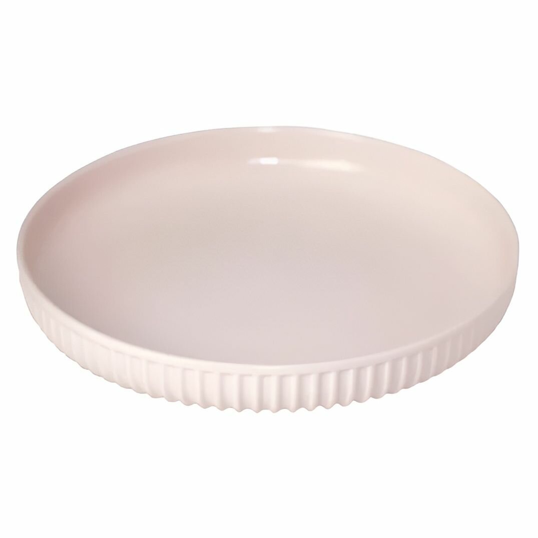 Форма для выпечки Lenardi, блюдо для запекания круглое 25.5х4.5 см, фарфор