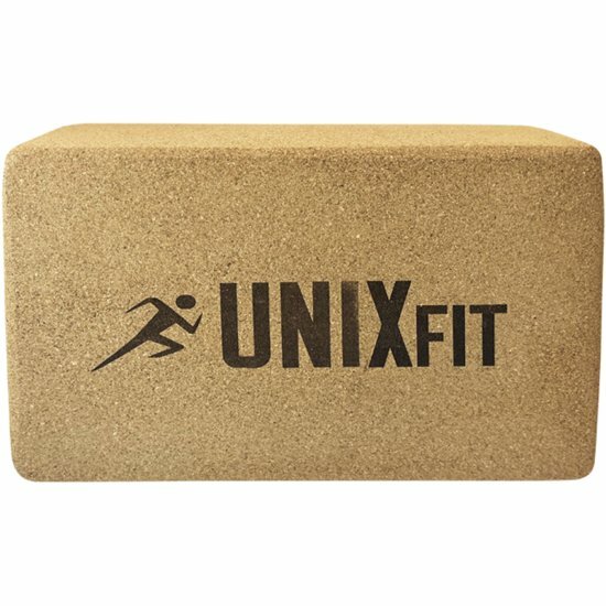 Блок для йоги и фитнеса Unix Fit пробковый 22.5 х 15 х 7.5 см, 1 шт