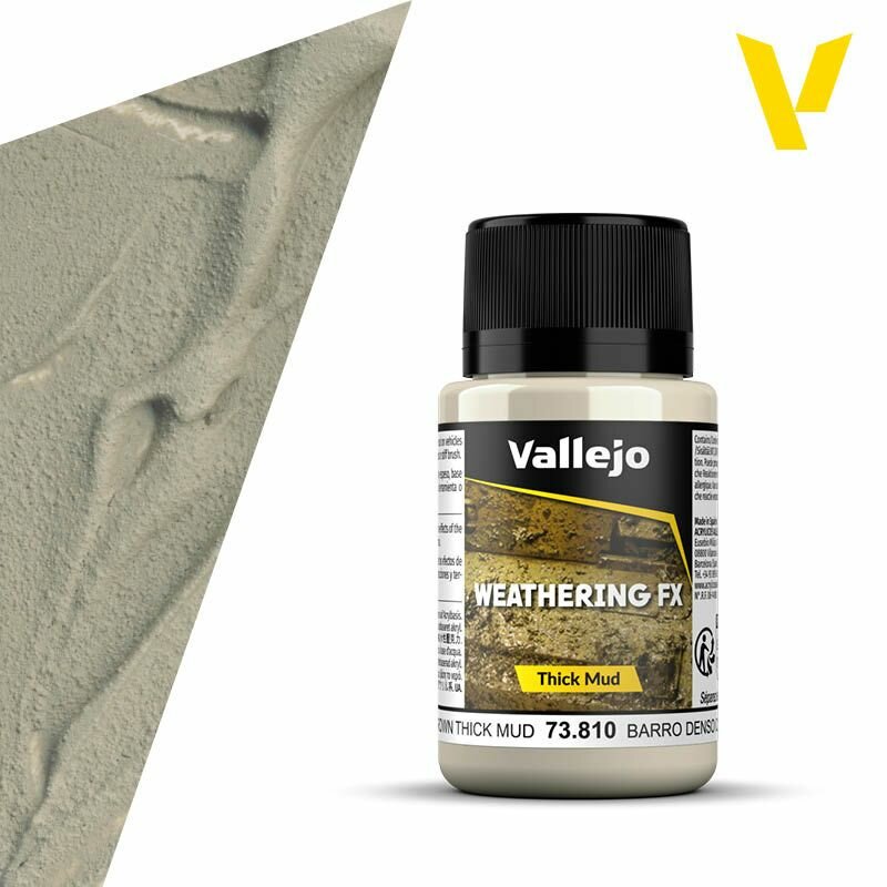 Краска Vallejo серии Weathering Effects - Light Brown Mud (40 мл)