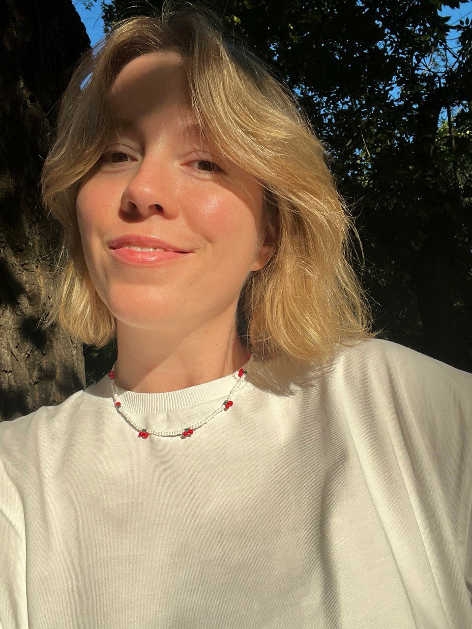 Чокер, стекло