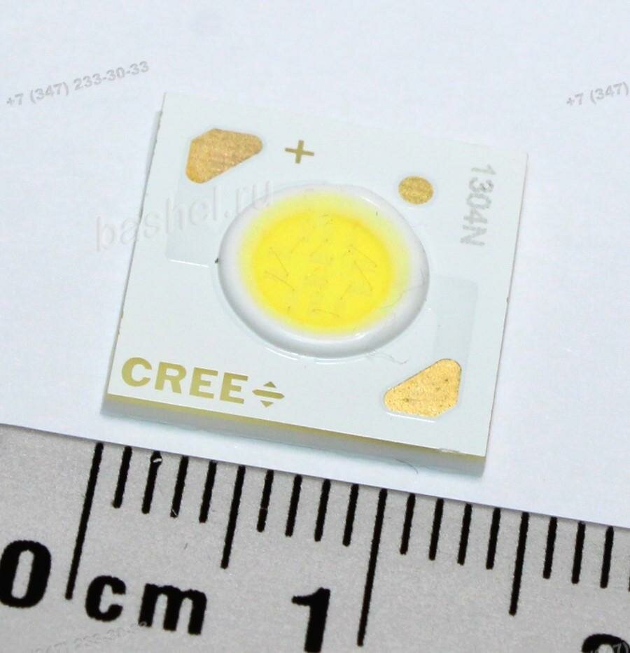 COB-9W 800Lm, 6500k, 250mA, 37V Cree CXA1304N-W, Светодиод мощный, Экран D-8мм, матрица 13х13мм, 4-9W, 37 вольт, 0,1-0,2