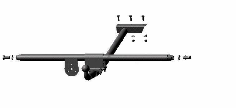 Фаркоп для Ваз (Лада) 2104 сварной (без электрики) (паспорт и сертификат) AvtoS. VAZ-04