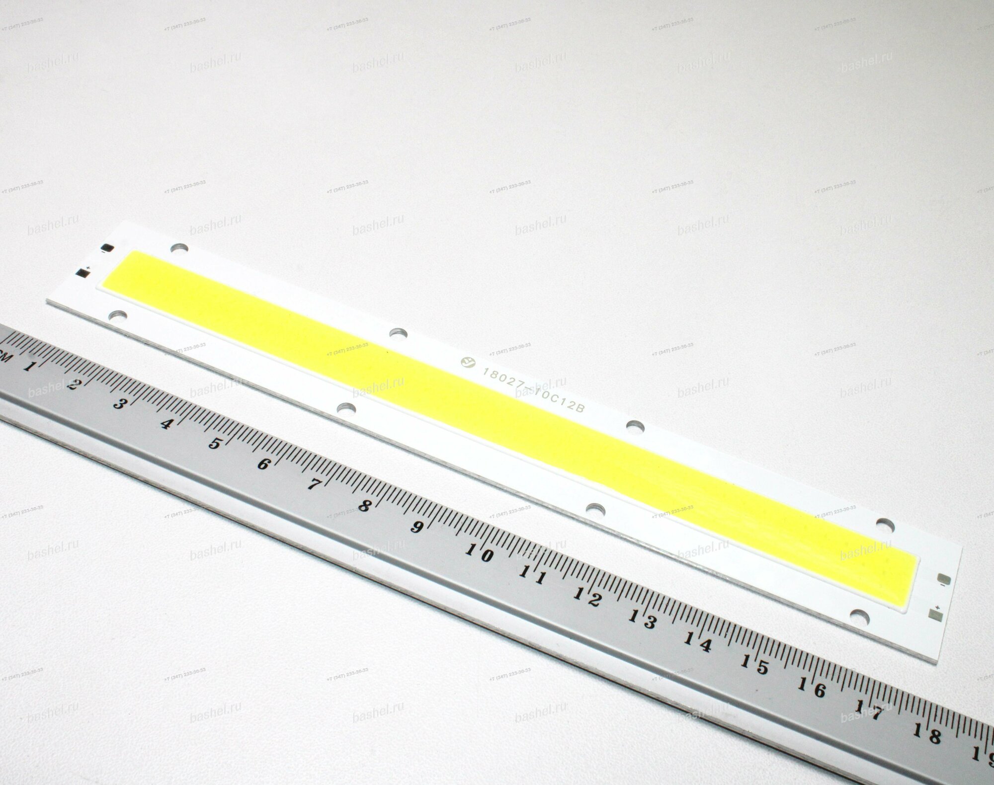 COB-Line-50W 3900Lm, 5800k, 1400mA, 29-31V LED-L50W White (180х27mm, линейный для прожекторов), Мощный светодиод