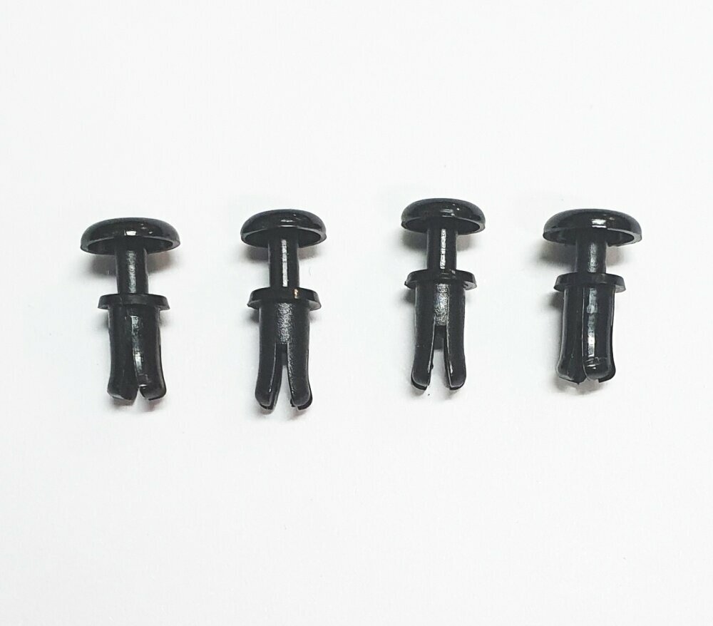 Крепеж Phobya Вентиляторные пластиковые клипсы 4шт, для вентиляторов 80-140мм, 4мм