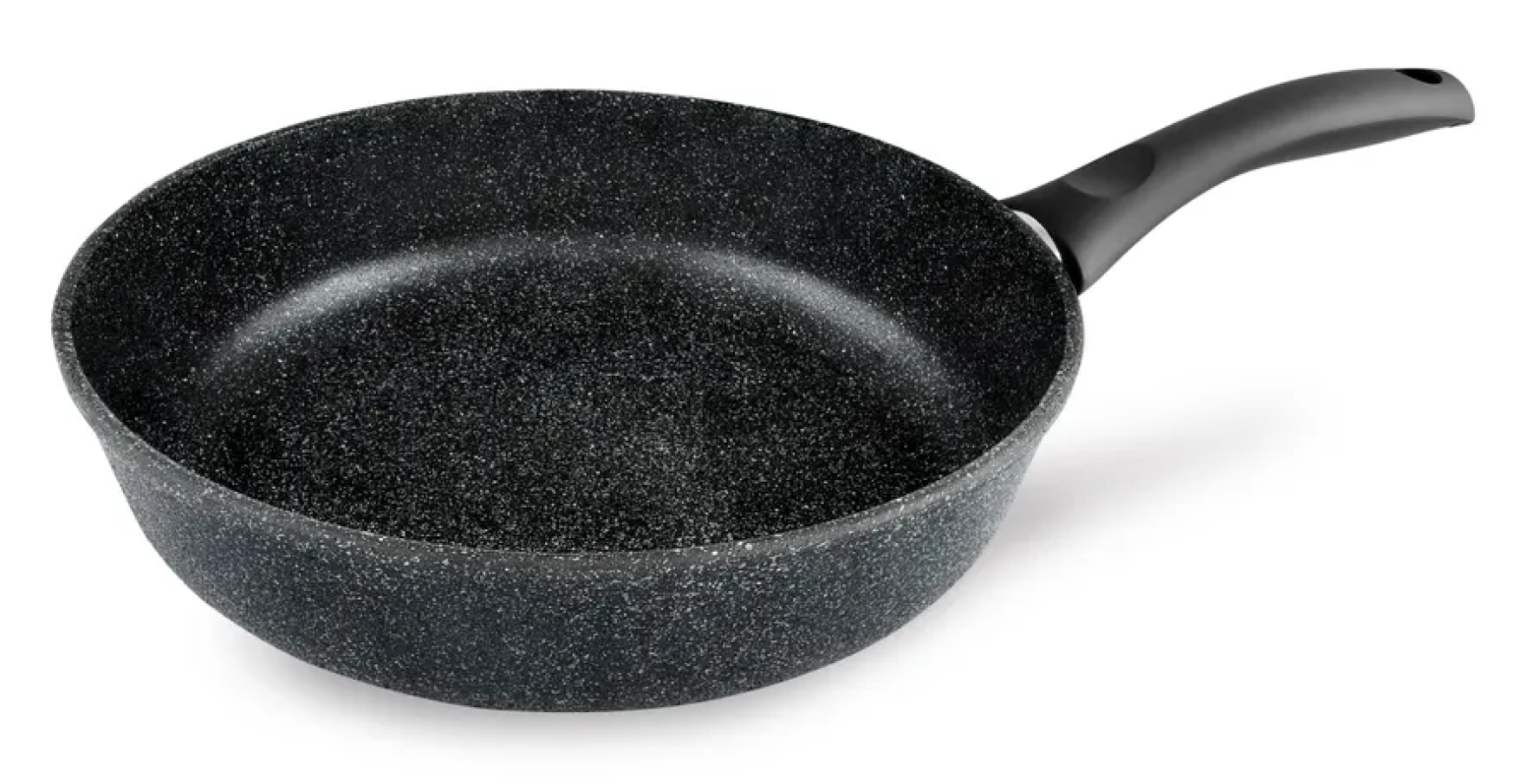 Сковорода алюминиевая Нева Металл Посуда Granite с фиксированной ручкой и антипригарным покрытием, 24см