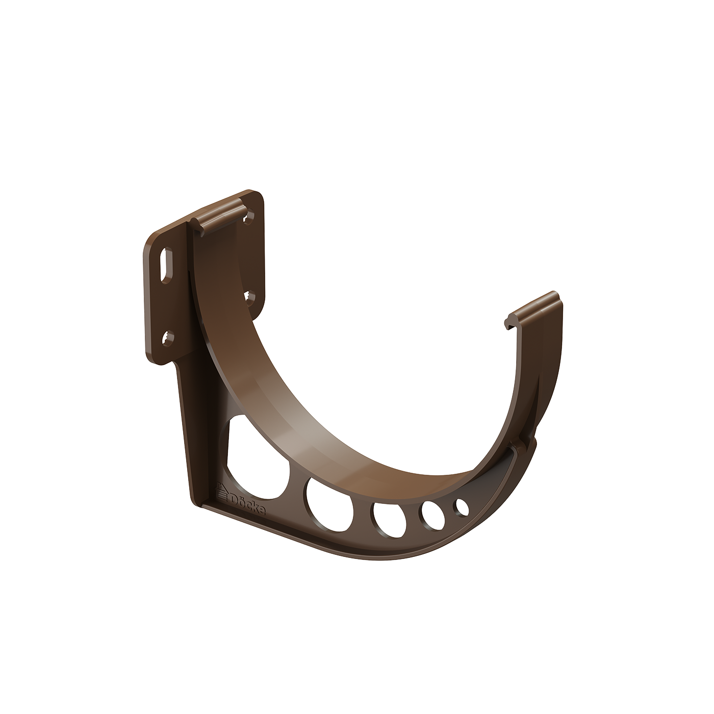 Docke STANDARD Кронштейн желоба 120 мм (Светло-коричневый), диаметр трубы 80, толщина 1.65