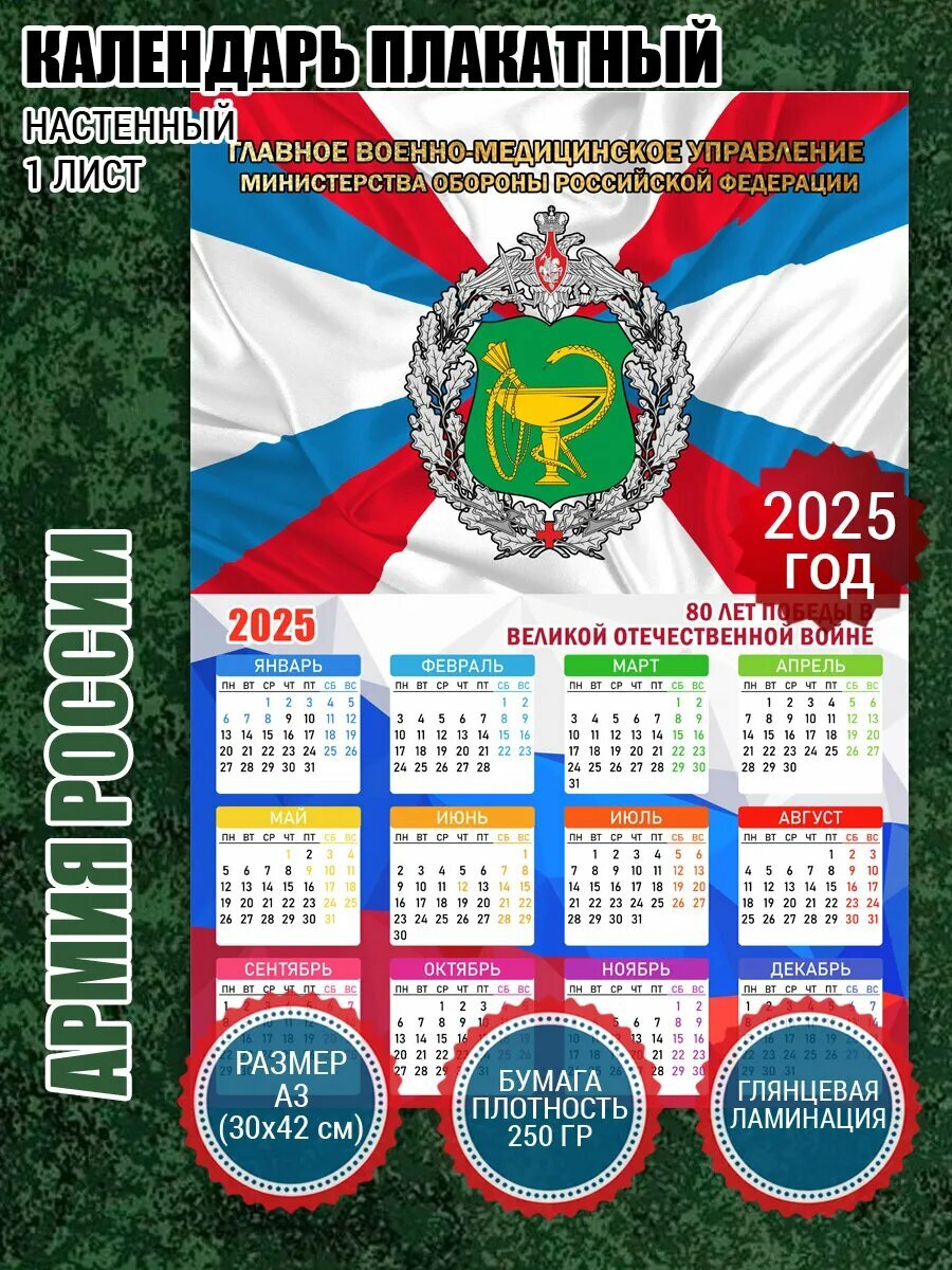 Календарь плакат Военные медики