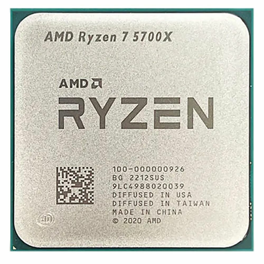 AMD Центральный Процессор RYZEN 7 5700X BOX (без кулера) Ryzen 7 5700X
