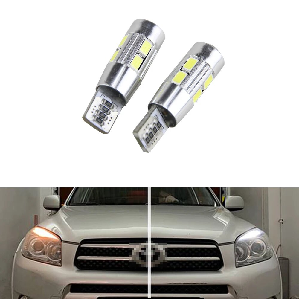 2x Canbus T10 W5W 168 194 Светодиодные боковые габаритные огни для Toyota RAV4 3rd. Ген. XA30 NonFL (2008)