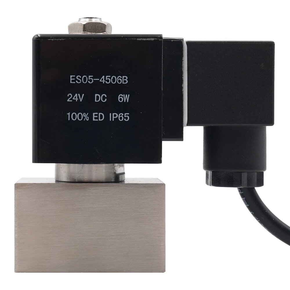 Электромагнитный клапан высокого давления 304 сталь DC 24V, Normally open, G