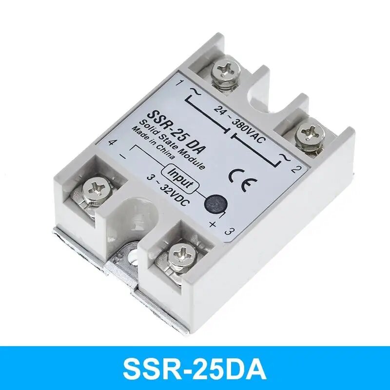 Твердотельное реле Φ SSR-10DA 10A 25A 40A 50A фактически 3-32V DC TO 24-380V AC SSR 10DA 25DA 40DA 50DA