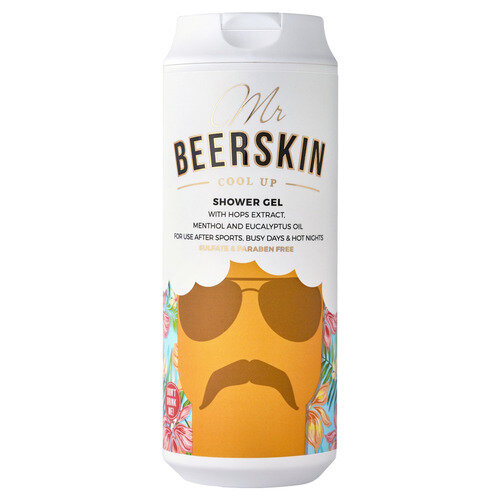 BEERSKIN Гель для душа с пивными экстрактами, освежающий 440 мл