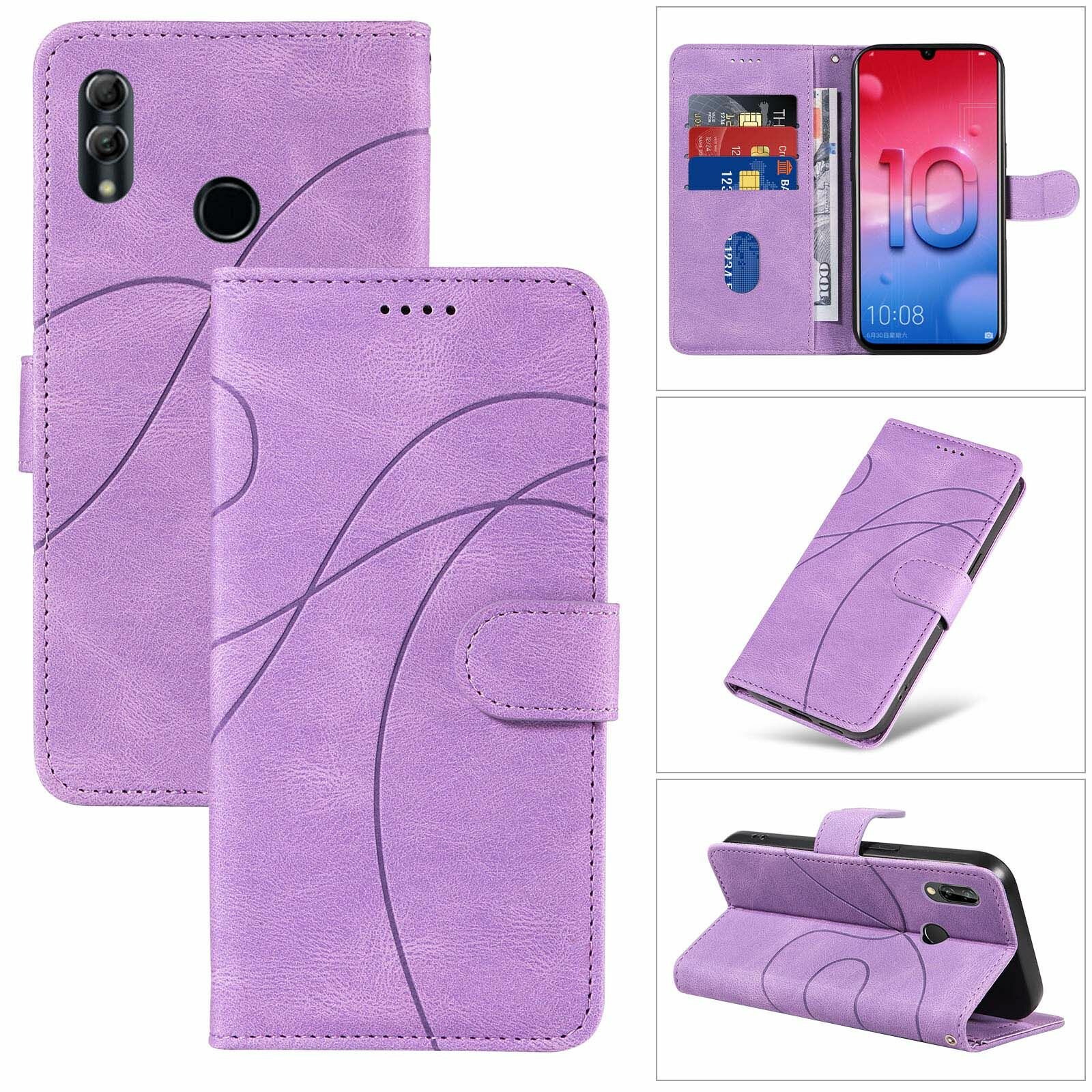 YIKATU Чехол-книжка для Huawei P smart 2019/Honor 10 lite/Nova Lite 3(Хуавей Р Смарт 2019/Хонор 10 Лайт/Нова Лайт 3) кожаный чехол с магнитной застежкой и слотом для карт и ремешком на руку