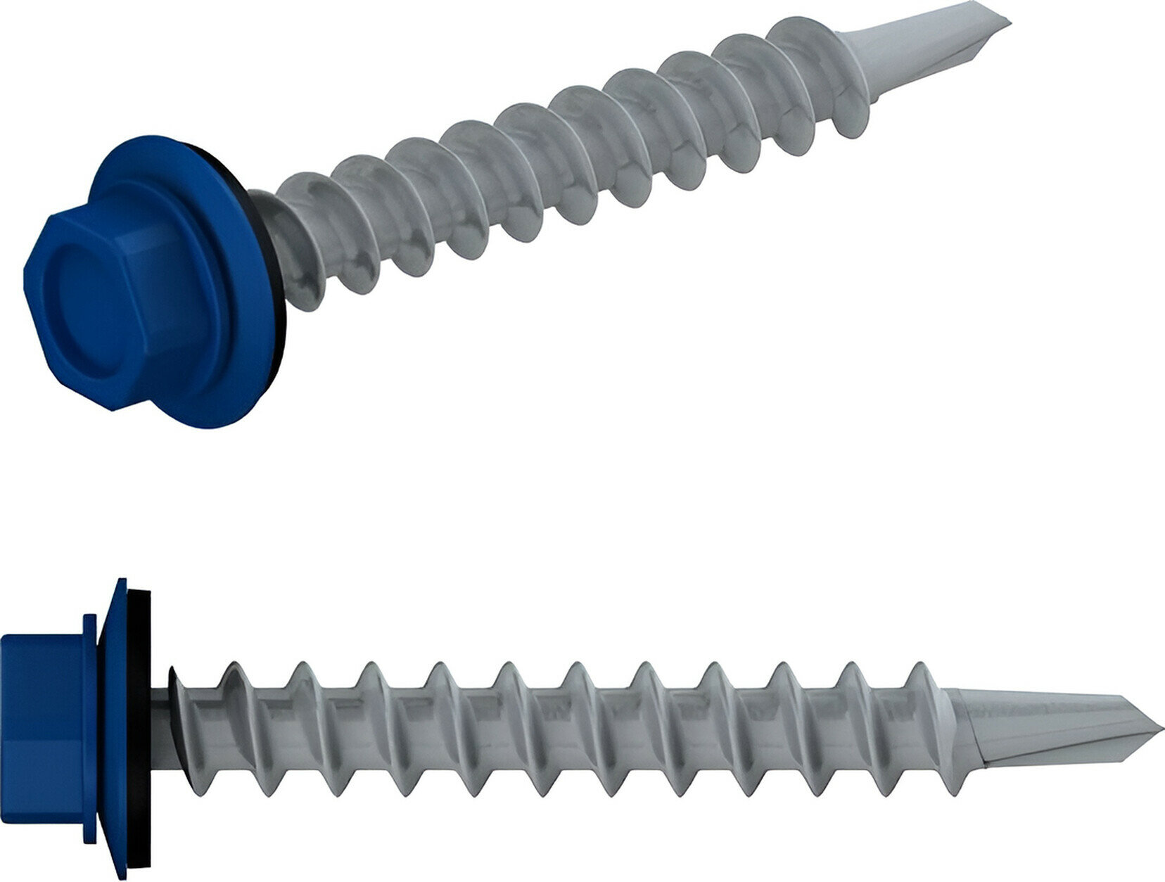 Саморез кровельный STARFIX 5,5х25 мм цинк шайба с прокладкой PT3 RAL 5002 50 штук SMP2-85212-50