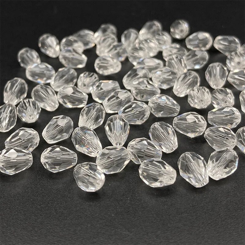 Австрийские хрустальные бусины капли 3*5 5*7 8*11 мм 3x5mm approx 96pcs, d36 clear