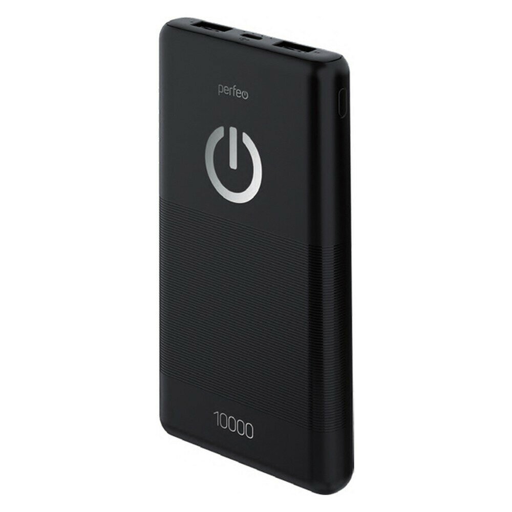 Perfeo Аксессуар Powerbank 10000 mah + Micro usb In Micro usb Out USB 1 А, 2.1A Black PF B4296