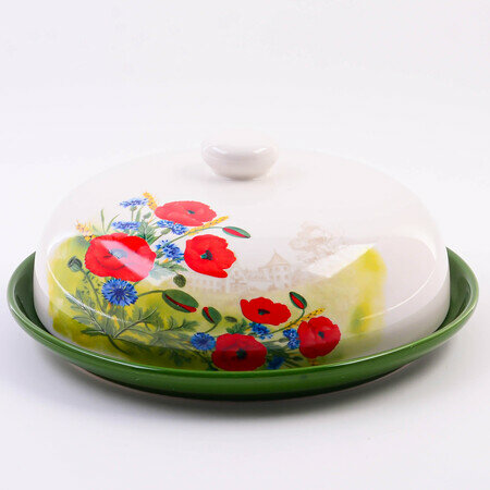 Блюдо для блинов 23,8х11см Цветущие Маки LR 60279 KSMB-60279