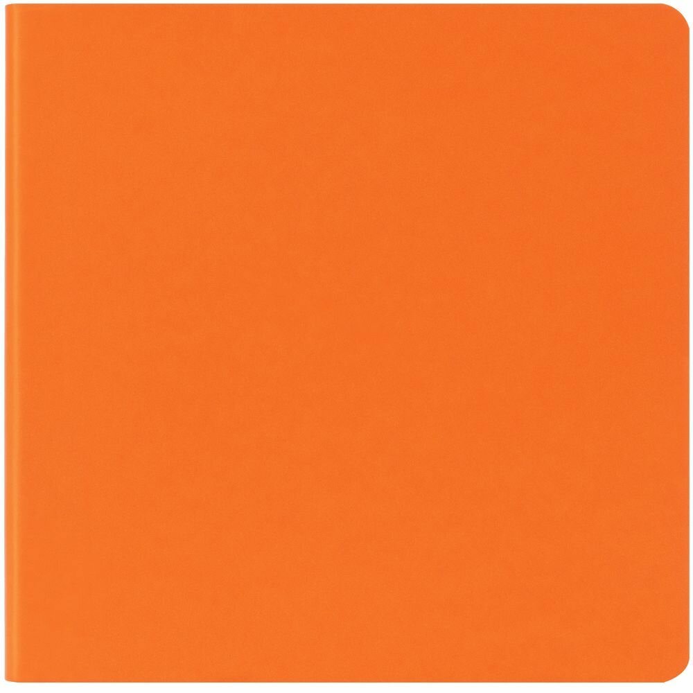 Блокнот Charm, оранжевый, искусственная кожа, покрытие софт-тач, 15х15х1,2 см
