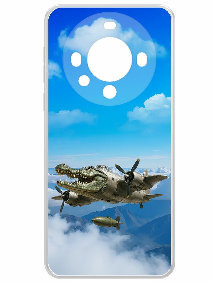 Чехол-накладка Krutoff Clear Case Бомбардиро Крокодило для Huawei Mate 60 Pro