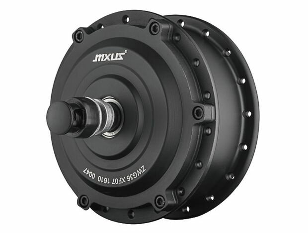 Мотор редукторный MXUS 24-72В, 200-350 Вт, задний (передний FAT) 135 мм