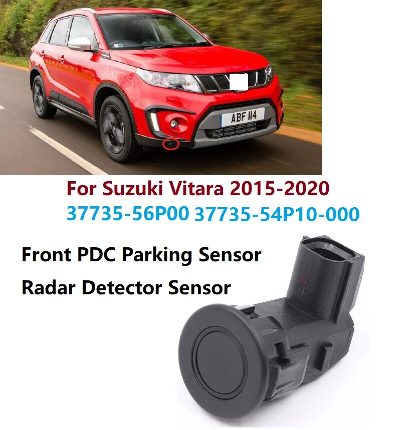 Автомобильный датчик парковки PDC, расстояние 37735-56P00 37735-54P10 для Suzuki Vitara 2015-2020, передний радар-детектор, датчик 37735-54P10-000