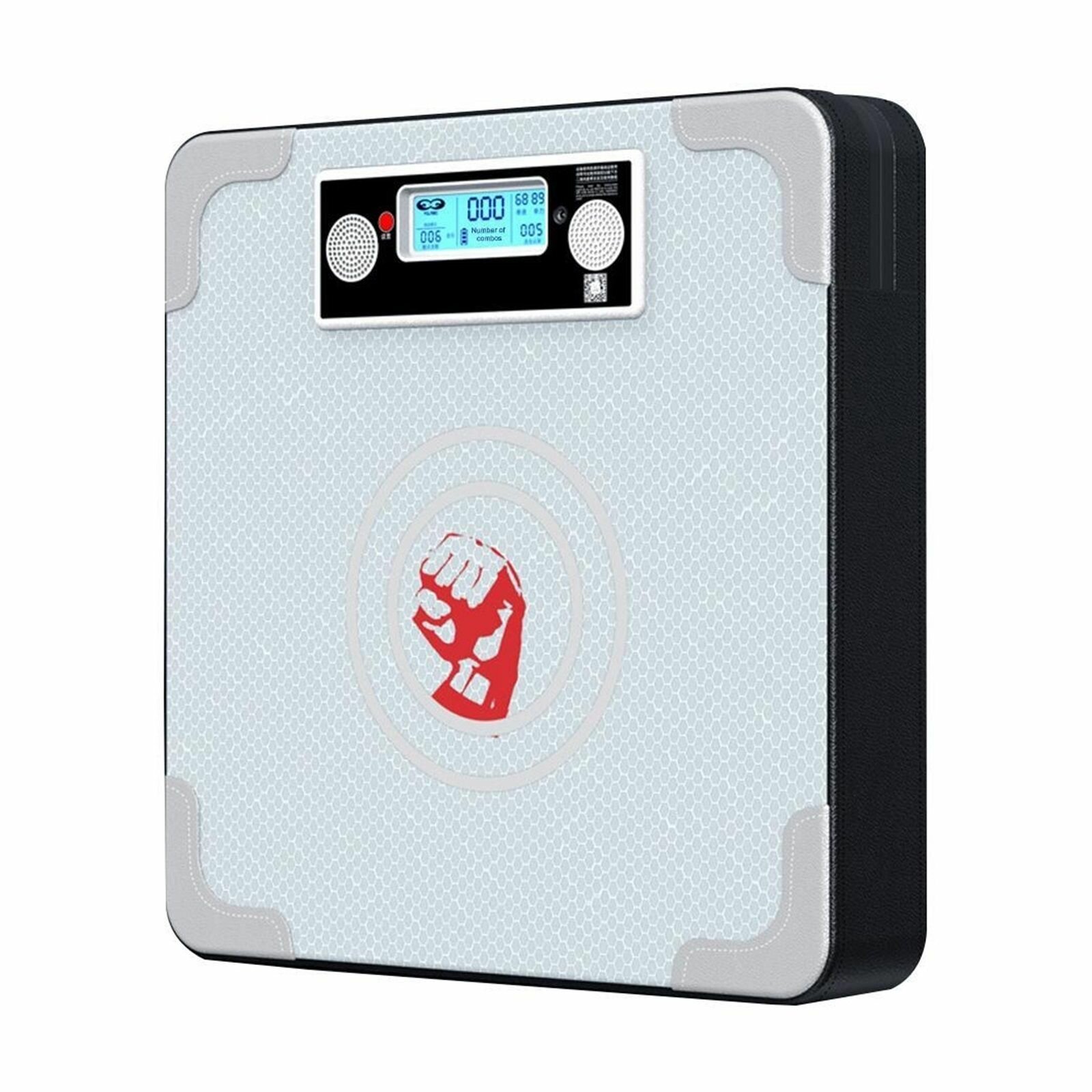 Боксерский мат, для тренировок, с цифровым дисплеем, черный/серебристый, 40x40 см