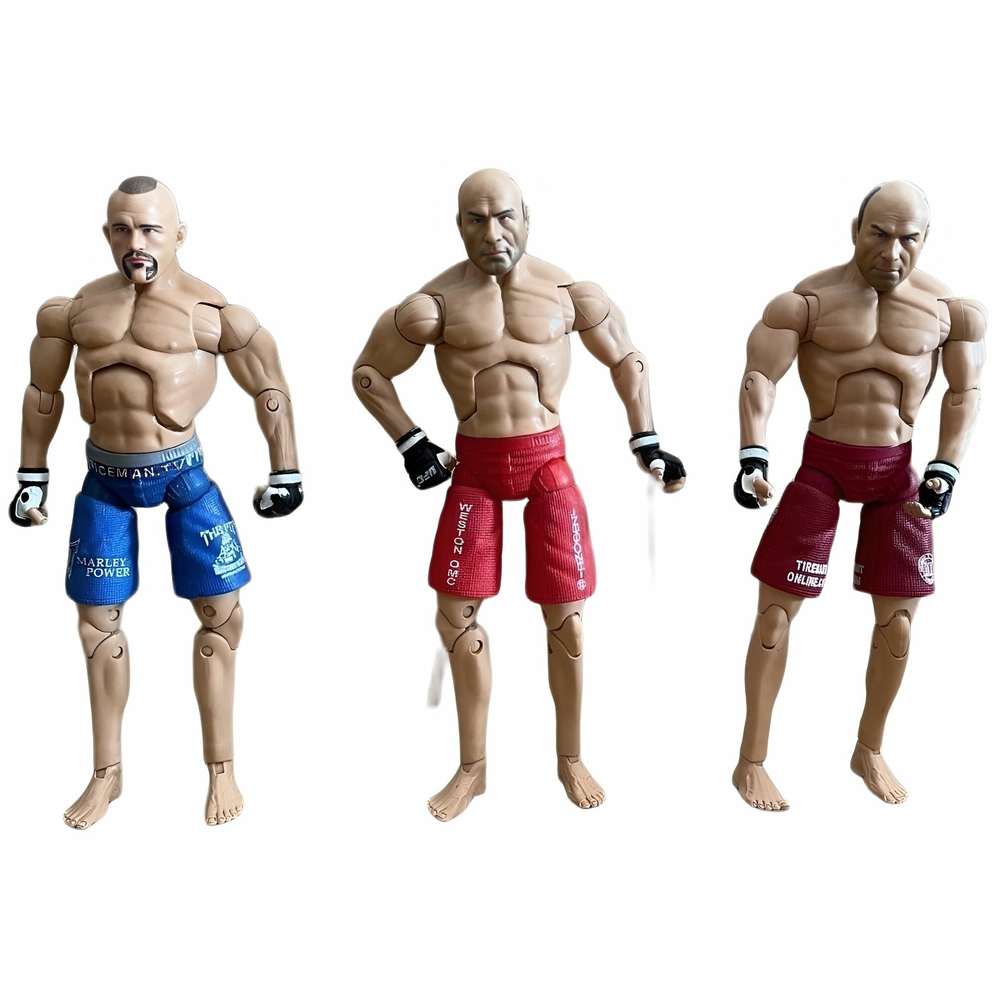 Экшн-фигурка борец UFC, Двухместный боевой костюм, 3 шт. (20см, пакет)