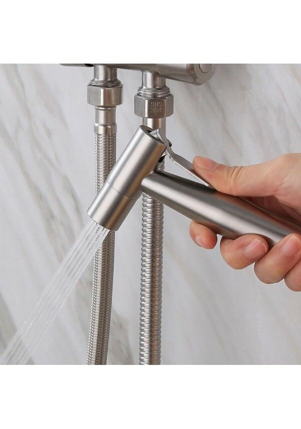 Набор универсального биде с краном, серия из нержавеющей стали 304, насадка для усиления промывки в ванной комнате, 1 шт.