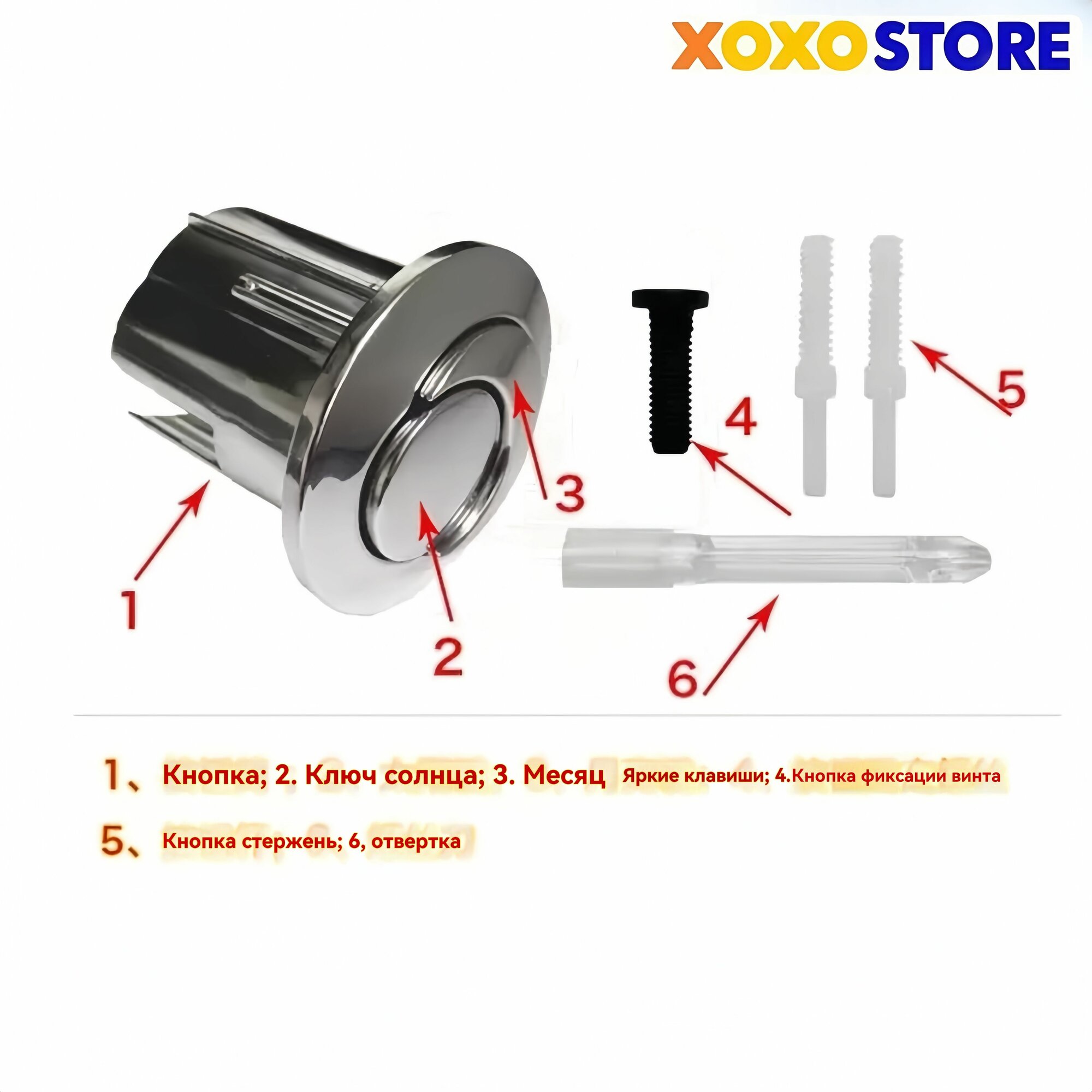 Кнопка слива Roca короткая 3/6л RS880033