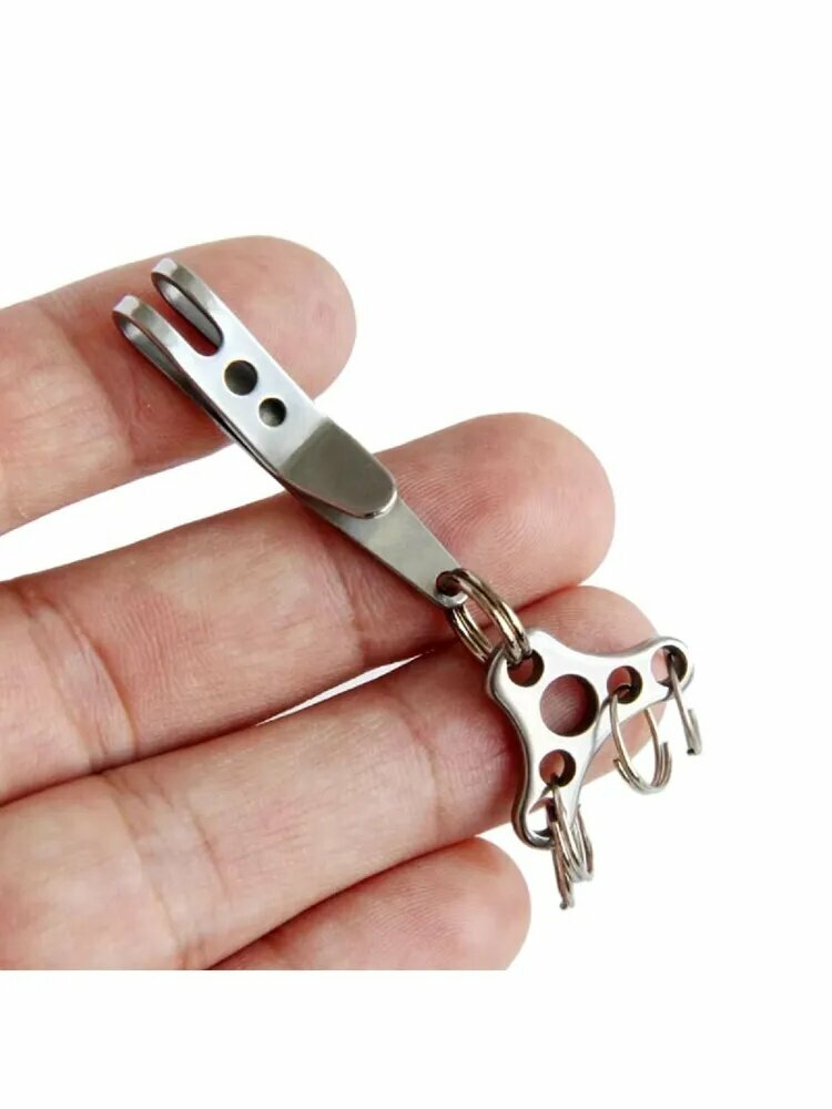 Клипса для ножа, ключей, брелков, зажим для ножей, для мультитула 1 шт.