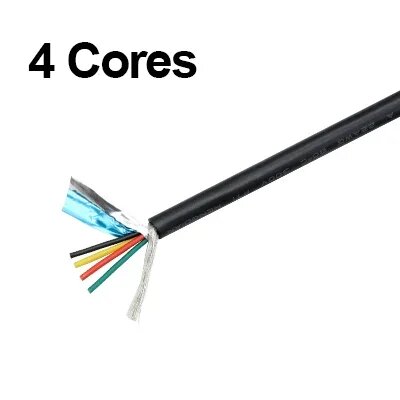 Экранированный провод UL2464 2/3/4/5/6/8/10/12 жил 18AWG, 4 Cores, 10 Meters